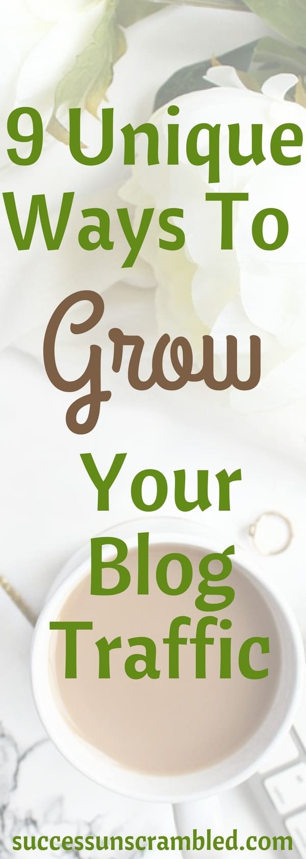9 Unique Ways To Grow Your Blog Traffic | Success Unscrambled
