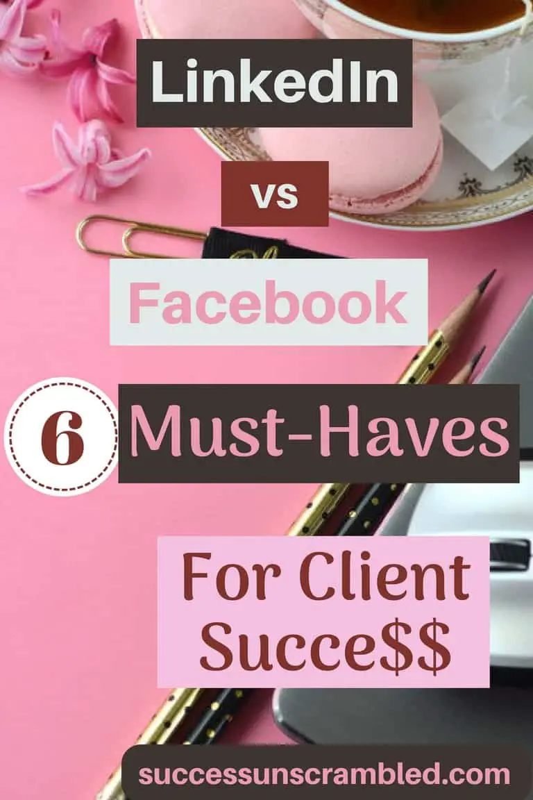 LinkedIn vs Facebook - Finding Client$ Made Easy | Success Unscrambled