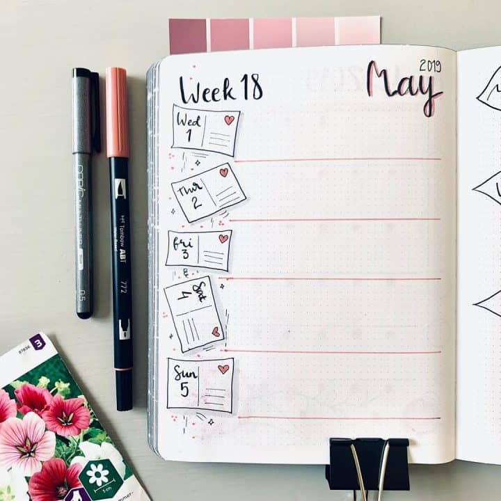 13 Bullet Journal Weekly Spread Ideas You Should Copy