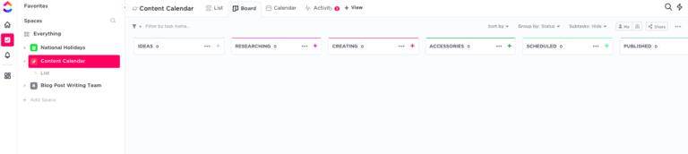 How to Make a ClickUp Content Calendar for Social Media