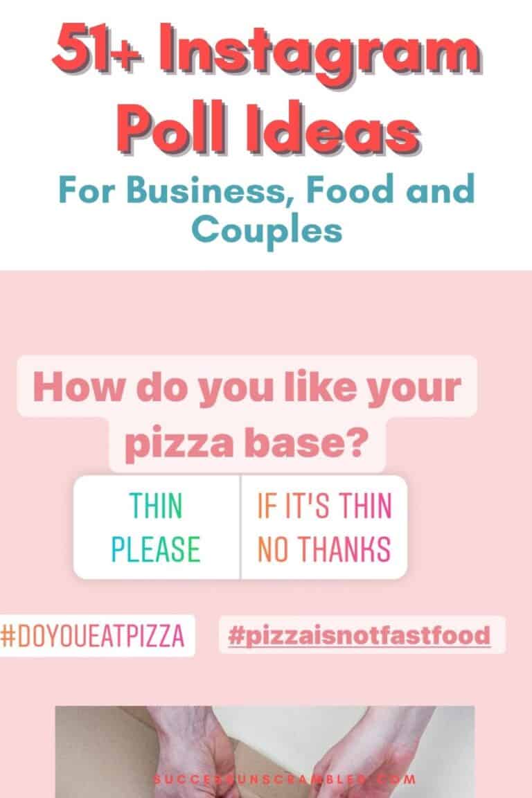 51+ Instagram Poll Ideas for Business, Food + Couple Stories